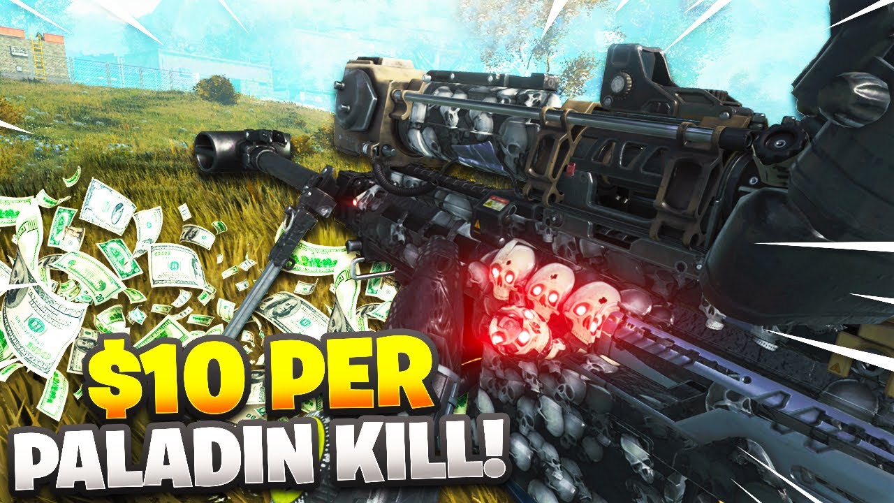 CoD BLACKOUT | $10 A PALADiN KiLL!! (SWiTCHBLADE PALADiN COMBO) - YouTube