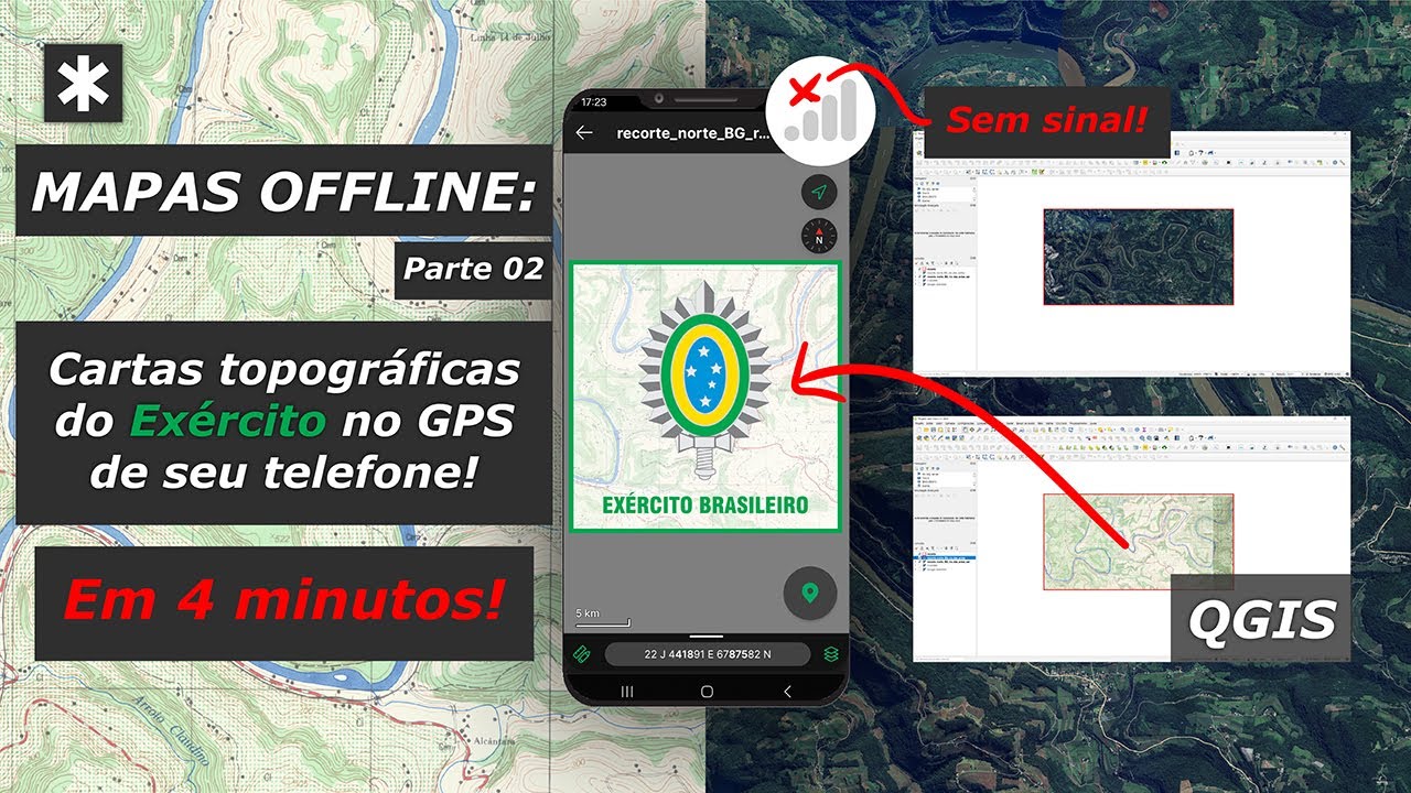 Mapas offline em apenas 4 minutos: carta topográfica do Exército no GPS ...