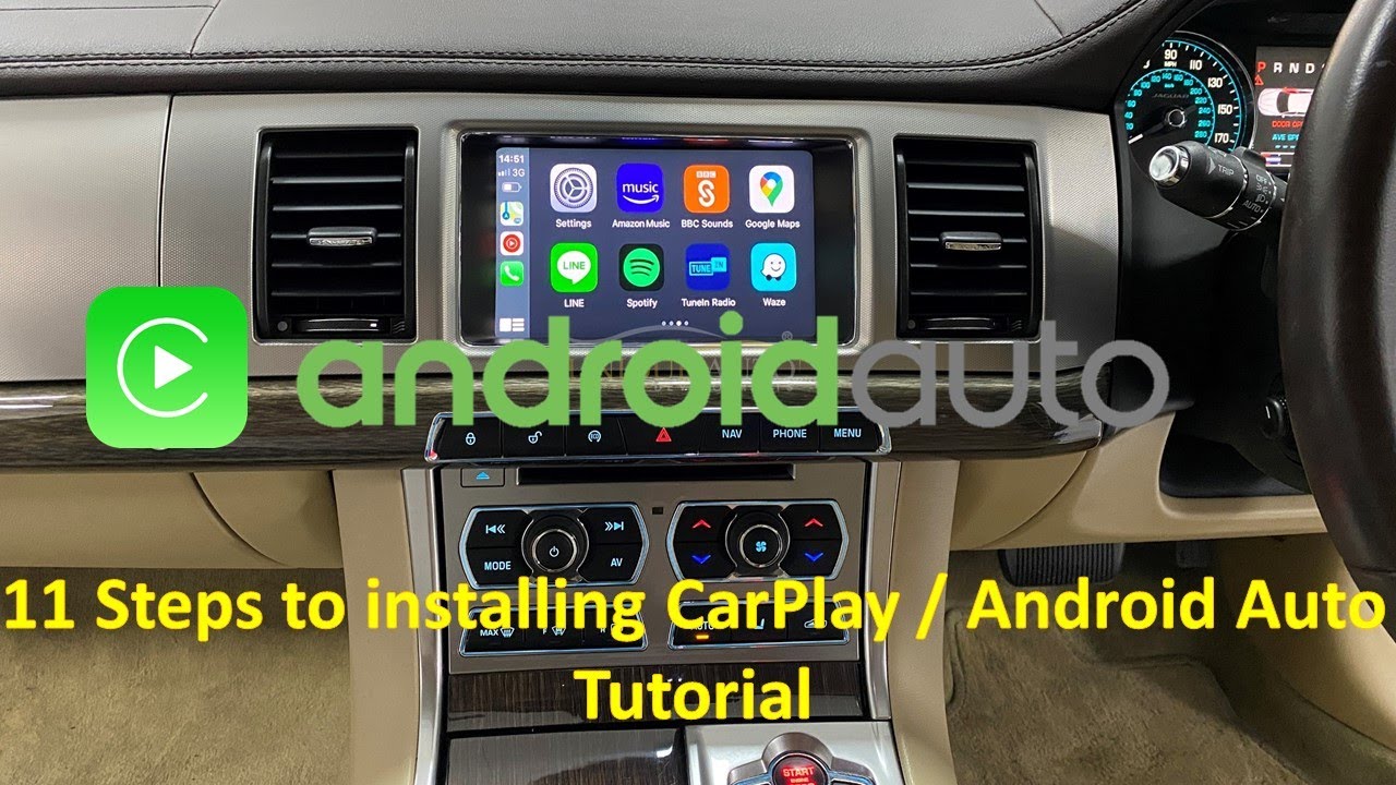 11 Steps to installing Android Auto in your Jaguar XF - YouTube