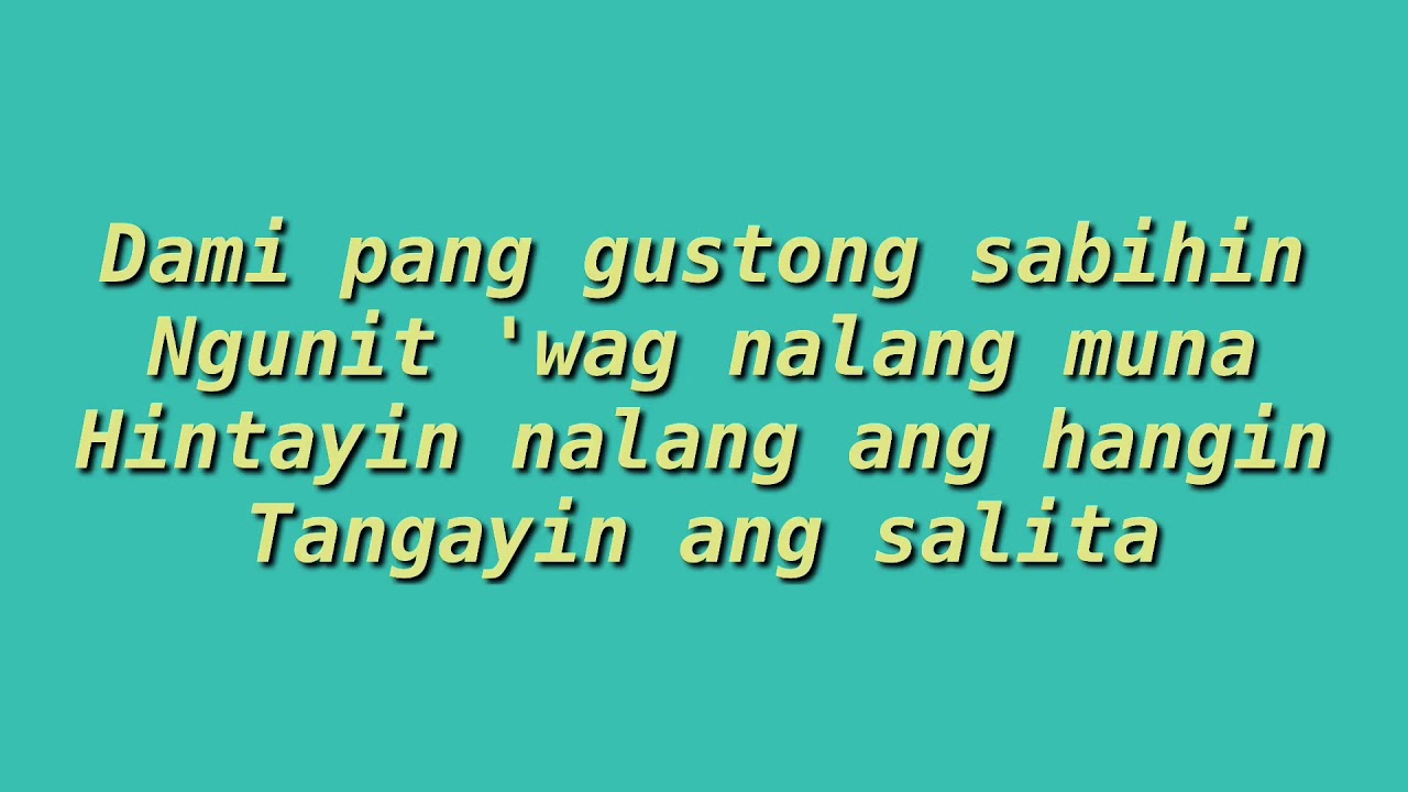 Pagtingin - Ben&Ben lyrics - YouTube