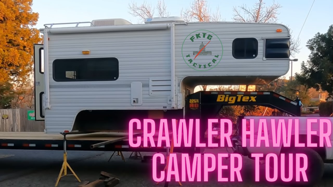 The inside of our Crawler Hauler 2001 S&S Campers Ponderosa 9.5SC - YouTube