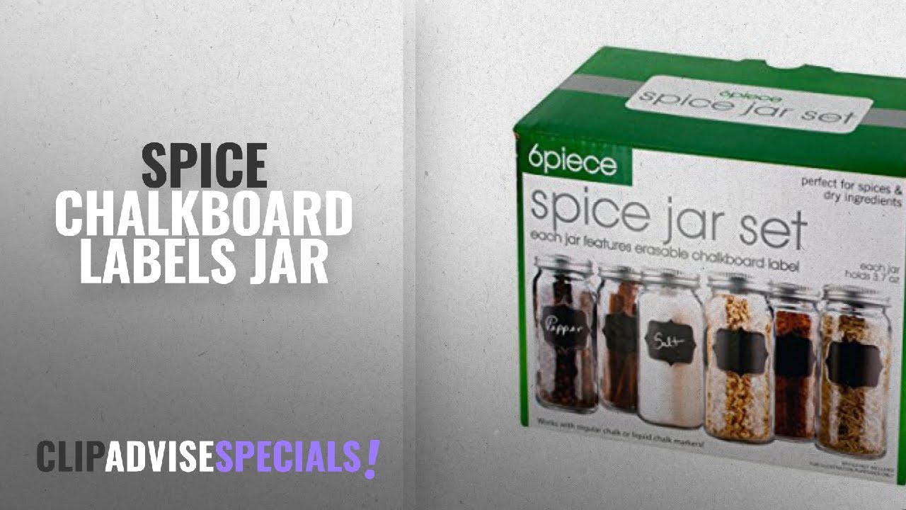 Top 10 Spice Chalkboard Labels Jar [2018]: Spice Jar Set with Erasable ...