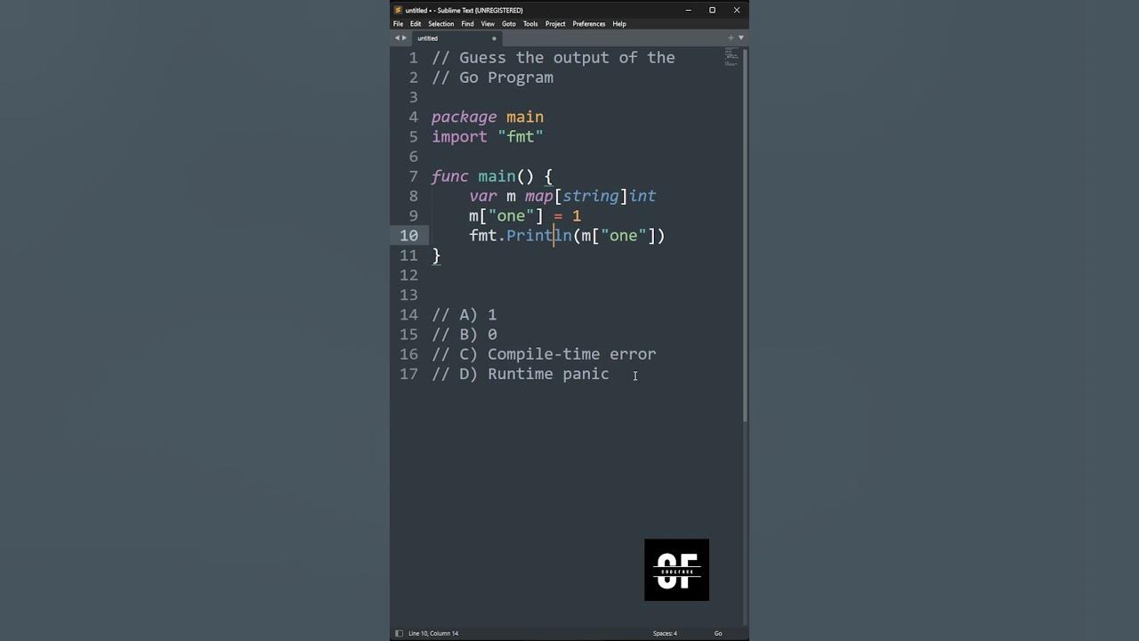 Go - Predict the output (2 of50) #golanginterviewproblem #golang #codeface - YouTube