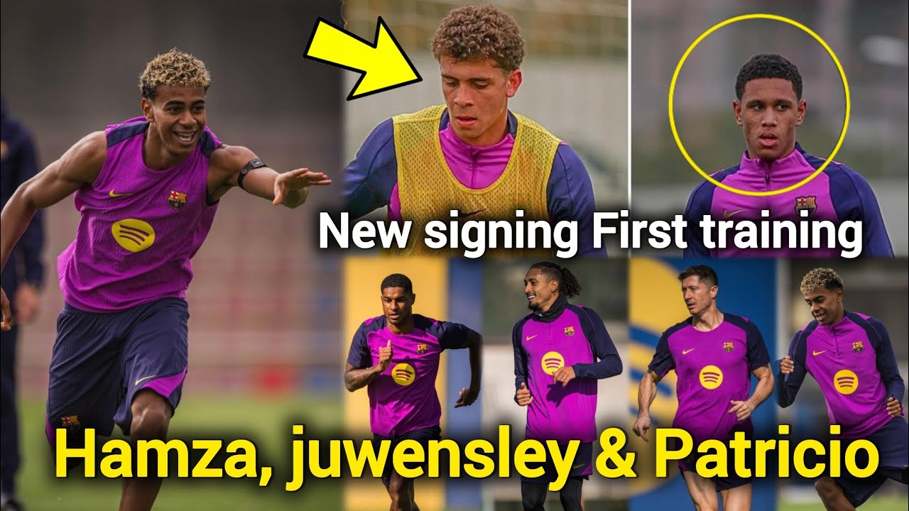 Barcelona new signing first training with first team ahead of mallorca ...