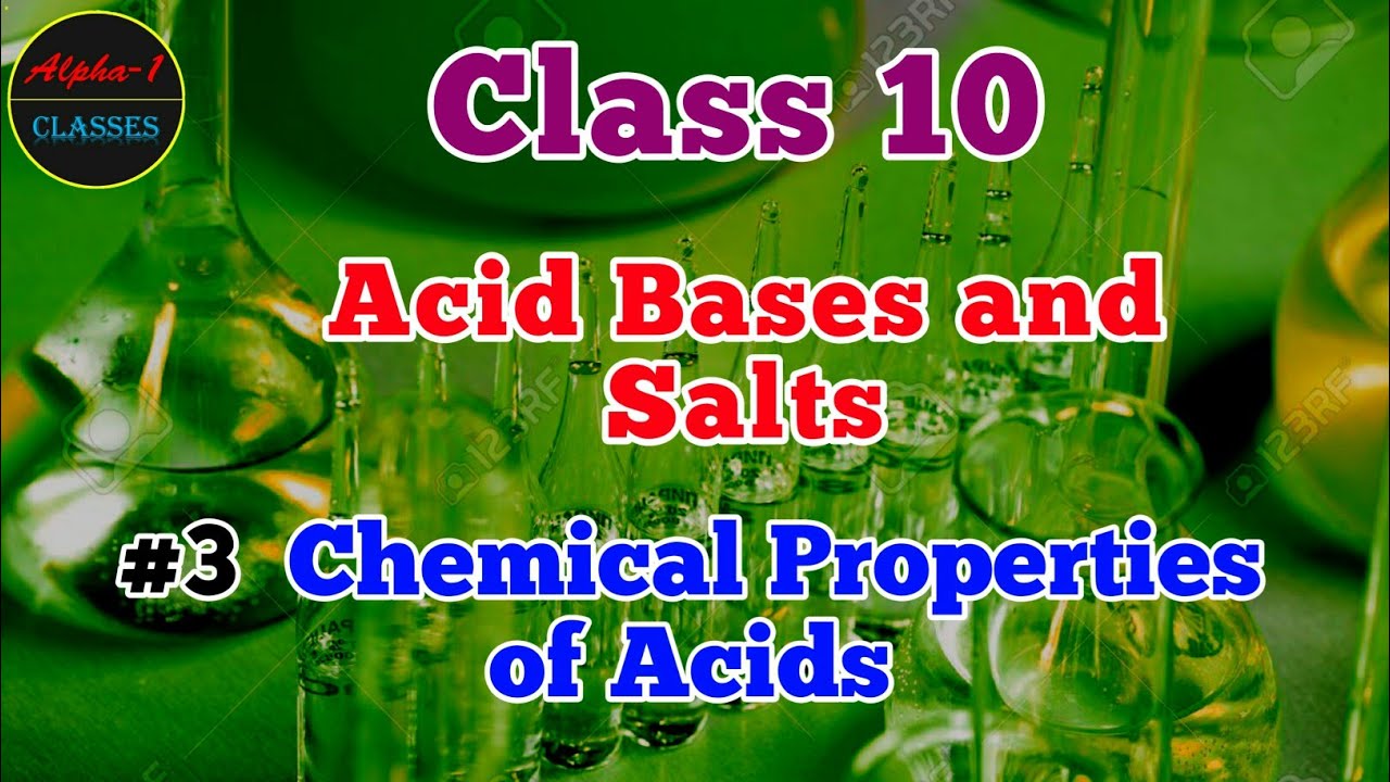 Chemical Properties of Acids | Acid Bases and Salts | Class 10 ...
