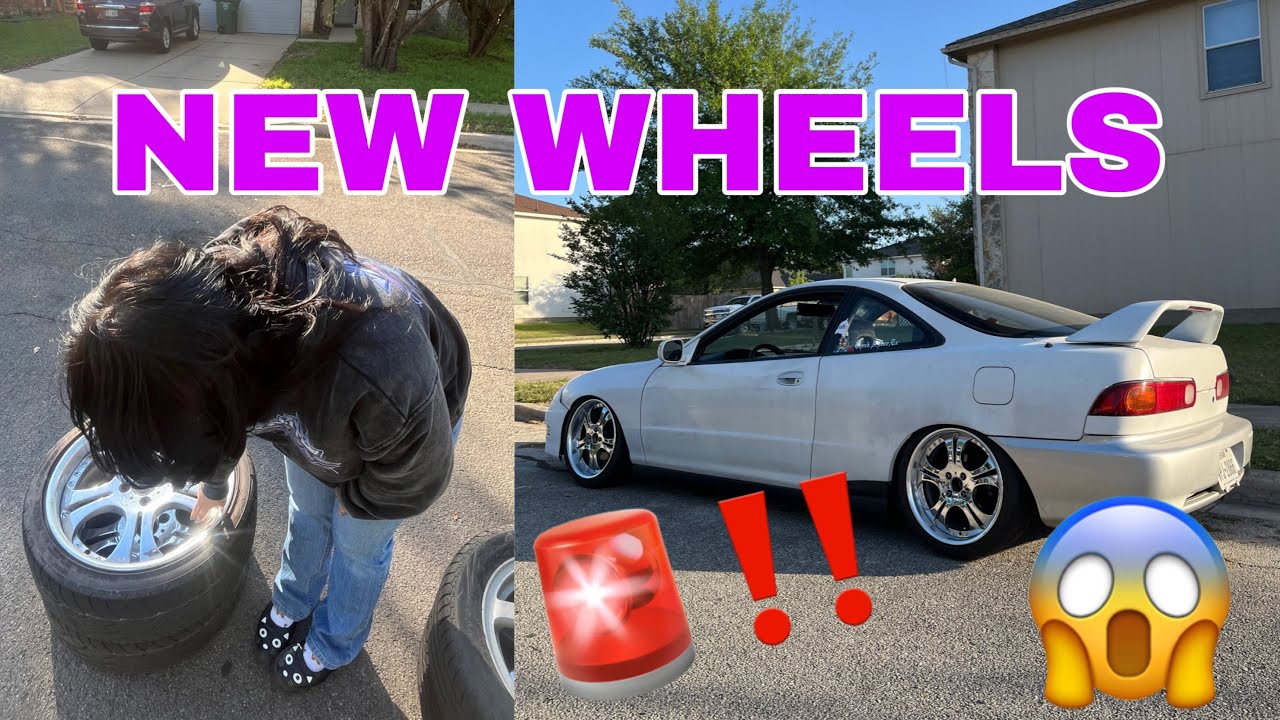 Gfs integra gets new wheels + lowered! *ruined* - YouTube