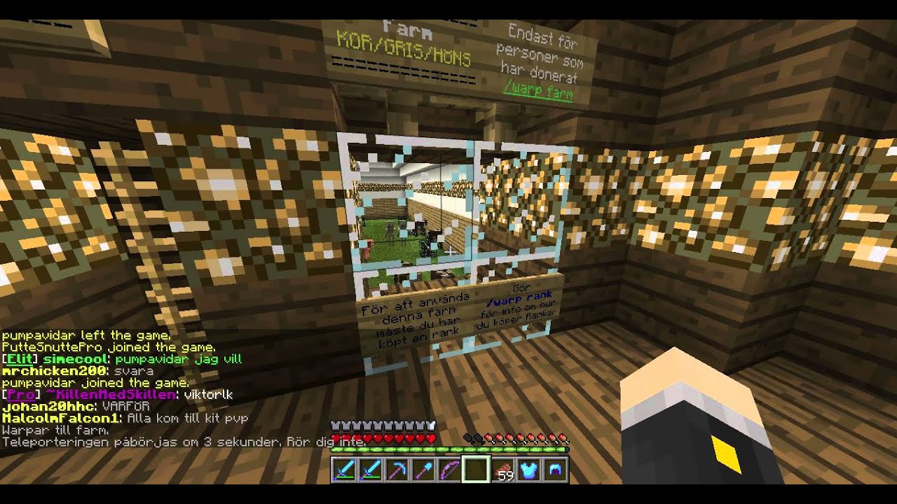 minecraft online (JKPvP och TycerX's server) del 1 - YouTube