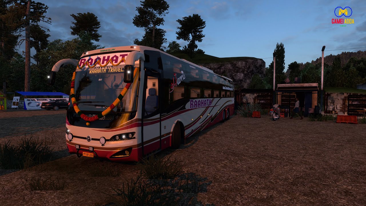 RAAHATH VOLVO CELESTE BUS DRIVE INDIAN ROAD 🎮 | INDIAN BUS MOD | EURO ...