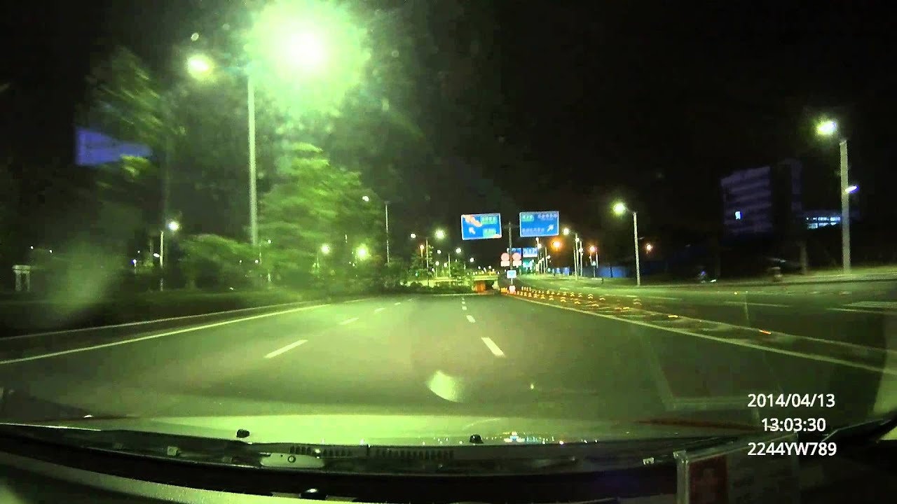 BLACKVIEW BL950 Ambarella A7 Car DVR Footage Night - YouTube