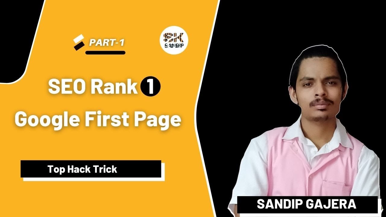 how to rank website on google first page | SEO Part-1 - YouTube