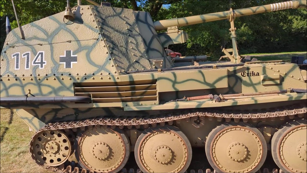 1943 Marder III Tank Destroyer (Panzerjäger) Sd.Kfz 138, close up at ...