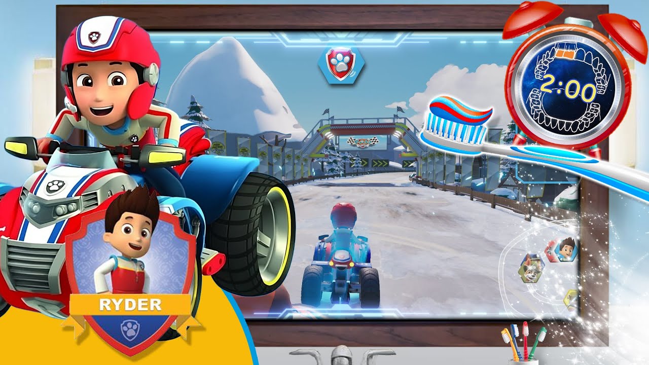 Paw Patrol Ryder Grand Prix Race 2 Minute Toothbrush timer with Music ...