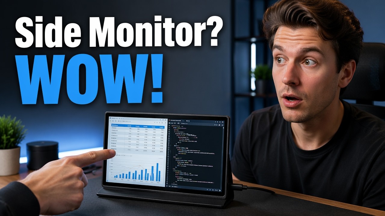 Small 10" Side Monitor For Screen Sharing - YouTube