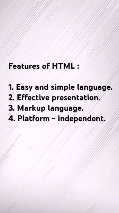 Features Of Html Html Css Viralvideo Javaprogramming Youtubeshorts Youtube