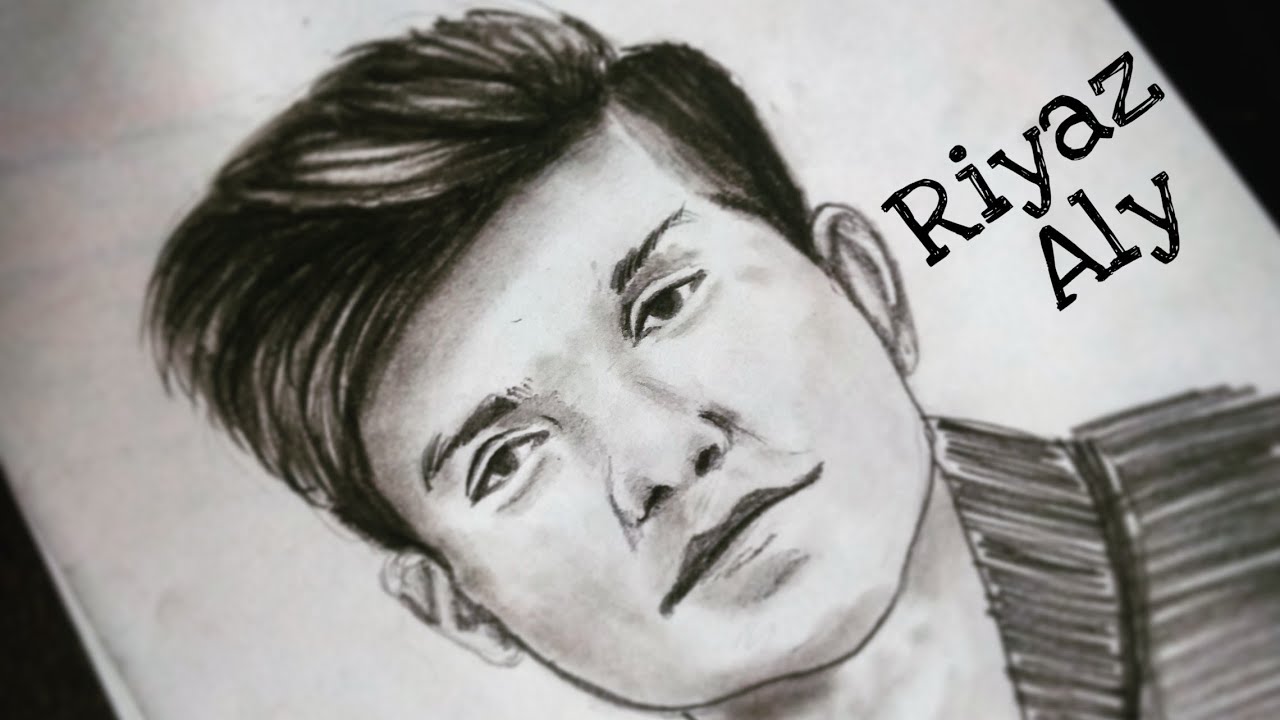 How to Draw Riyaz Aly | Tiktok Star | By Harshit Jaiswar - YouTube