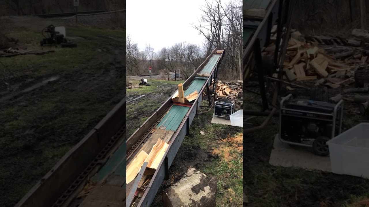Second test run with new paddles on old hay elevator. - YouTube