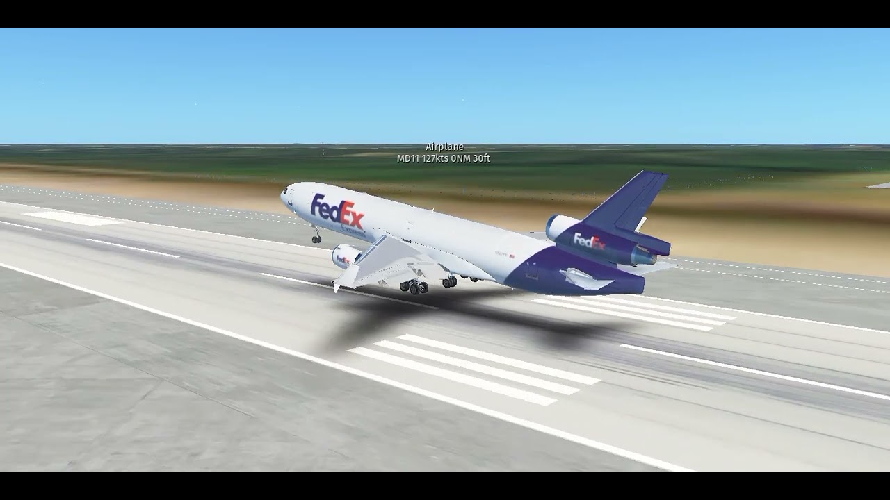INFINITE FLIGHT FedEx MD-11 delivers to NASA Space Shuttle Center, Cape ...