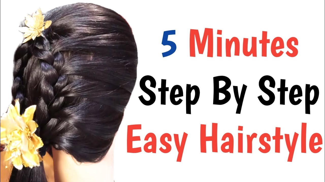 5 Minutes Step by Step Hairstyle | Easy And Simple Hairstyle | Antique ...
