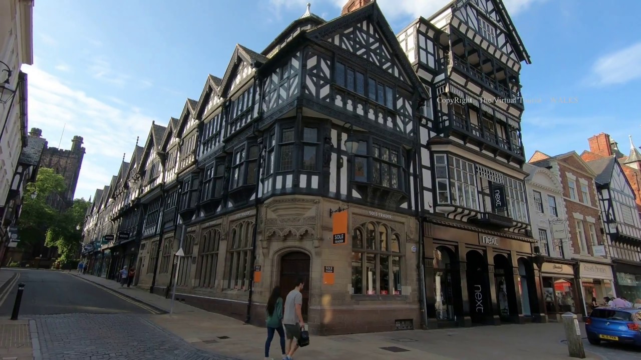 Walk Through Chester City Centre in Cheshire, England - YouTube