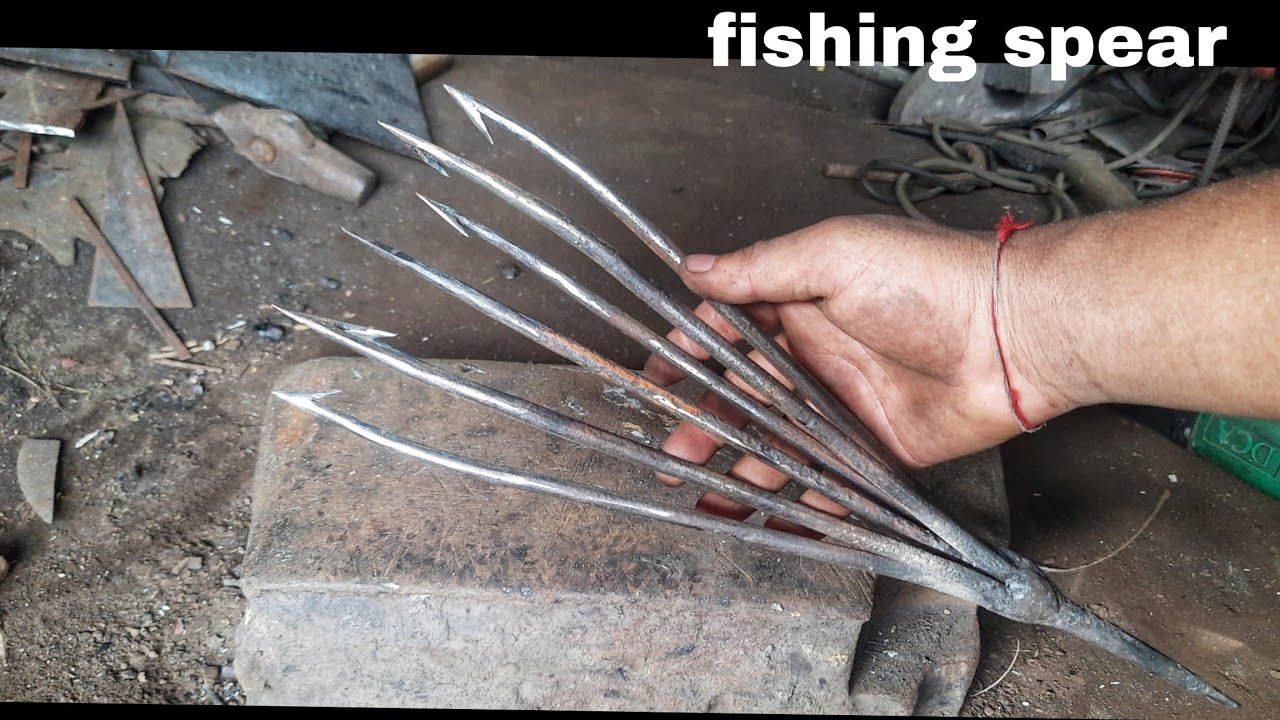 How To Make Forgoing fishing spears Making / blacksmith work - YouTube