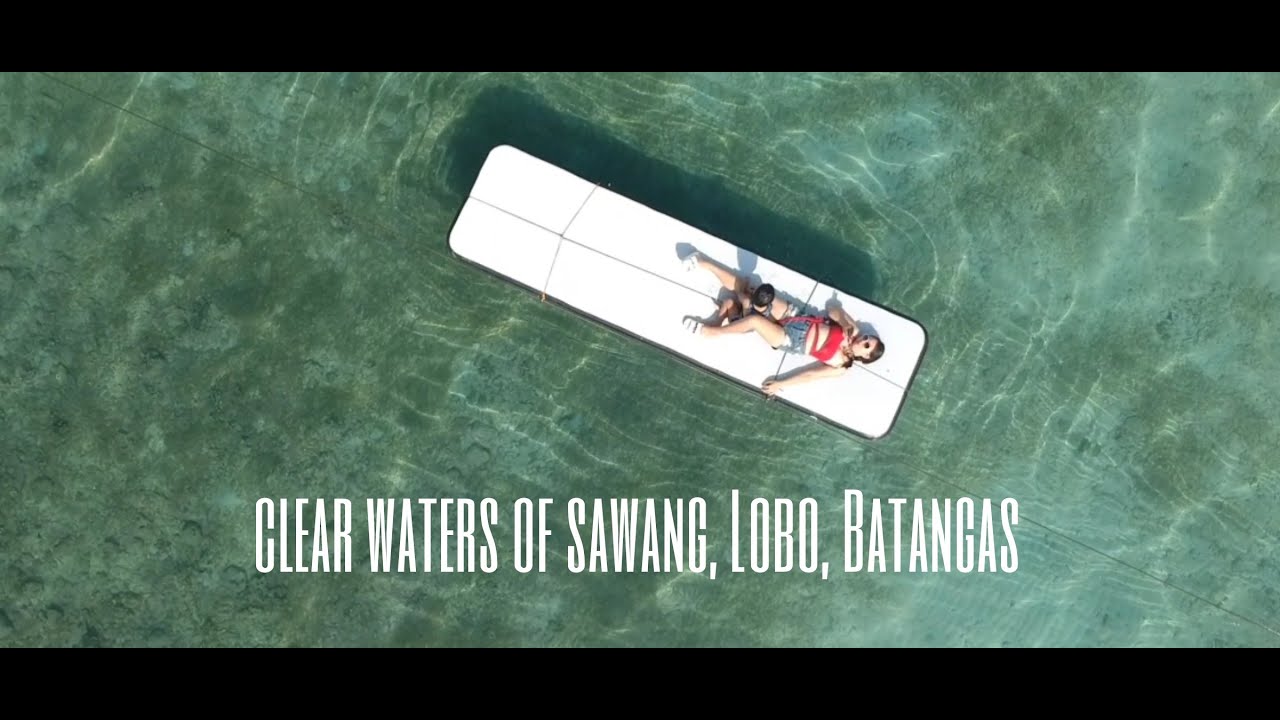 White Sand and Clear Waters of Brgy Sawang, Lobo, Batangas Aerial View ...