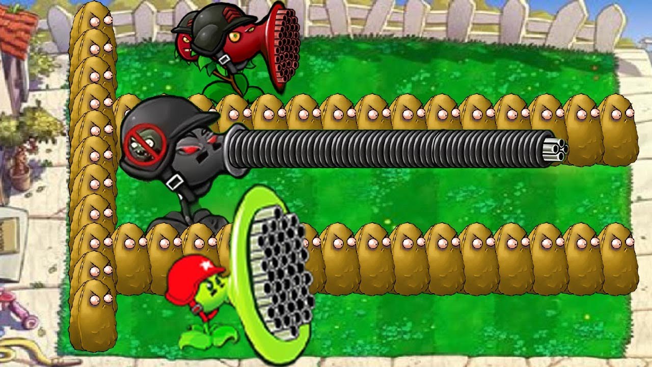 Gatling Pea Vs Snow Pea Vs Repeater Vs Giga Gargantuar Vs Dr Zomboss ...
