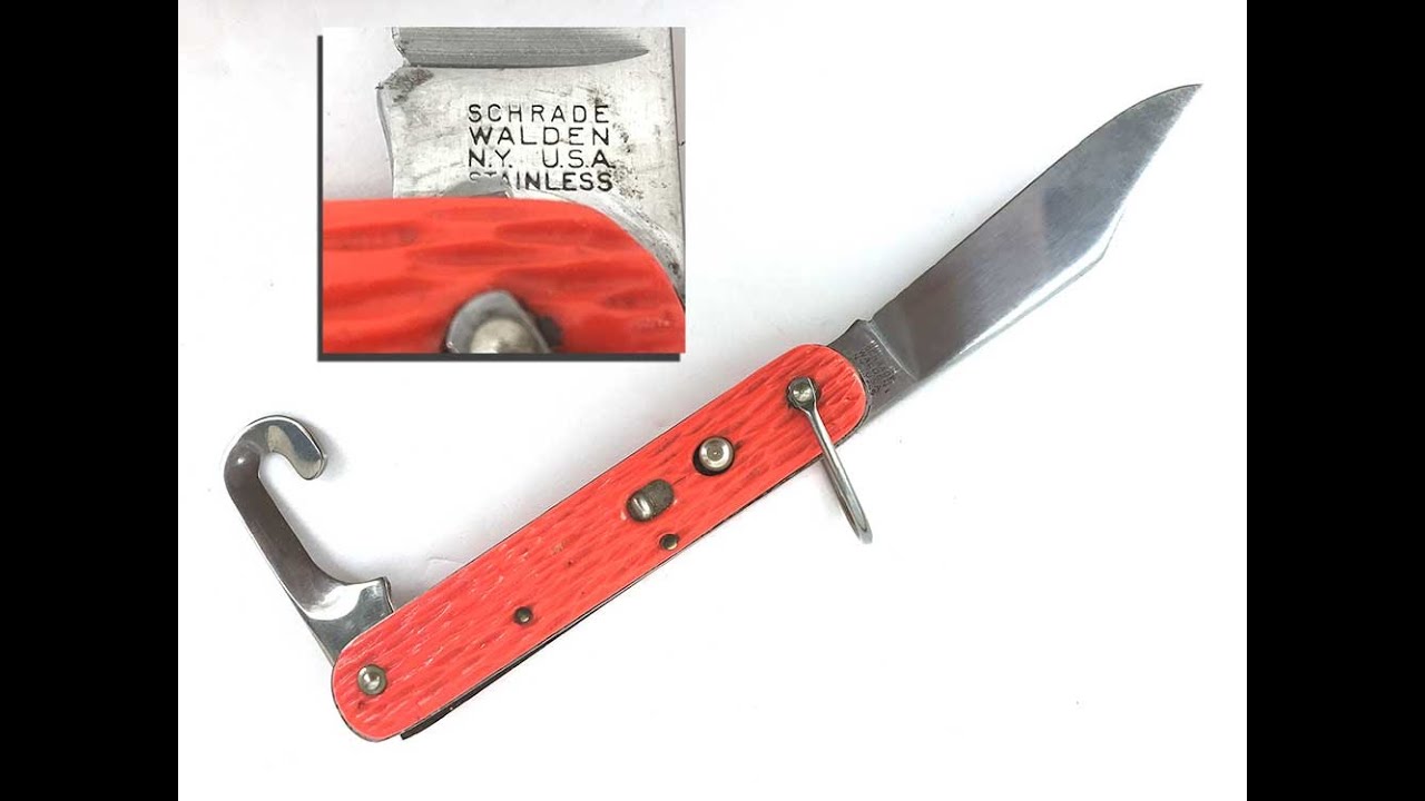 Schrade Walden MC1 Parachutist's Snap Blade Knife MIL-K-10043 Hook ...