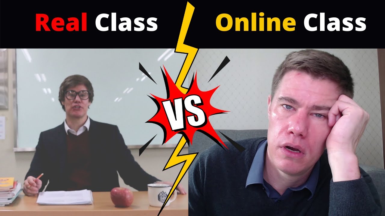 Online Teaching versus Real Class - YouTube