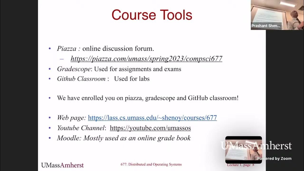 Umass Cs677 Spring 23 Lecture 01 Introduction To Distributed Systems Youtube