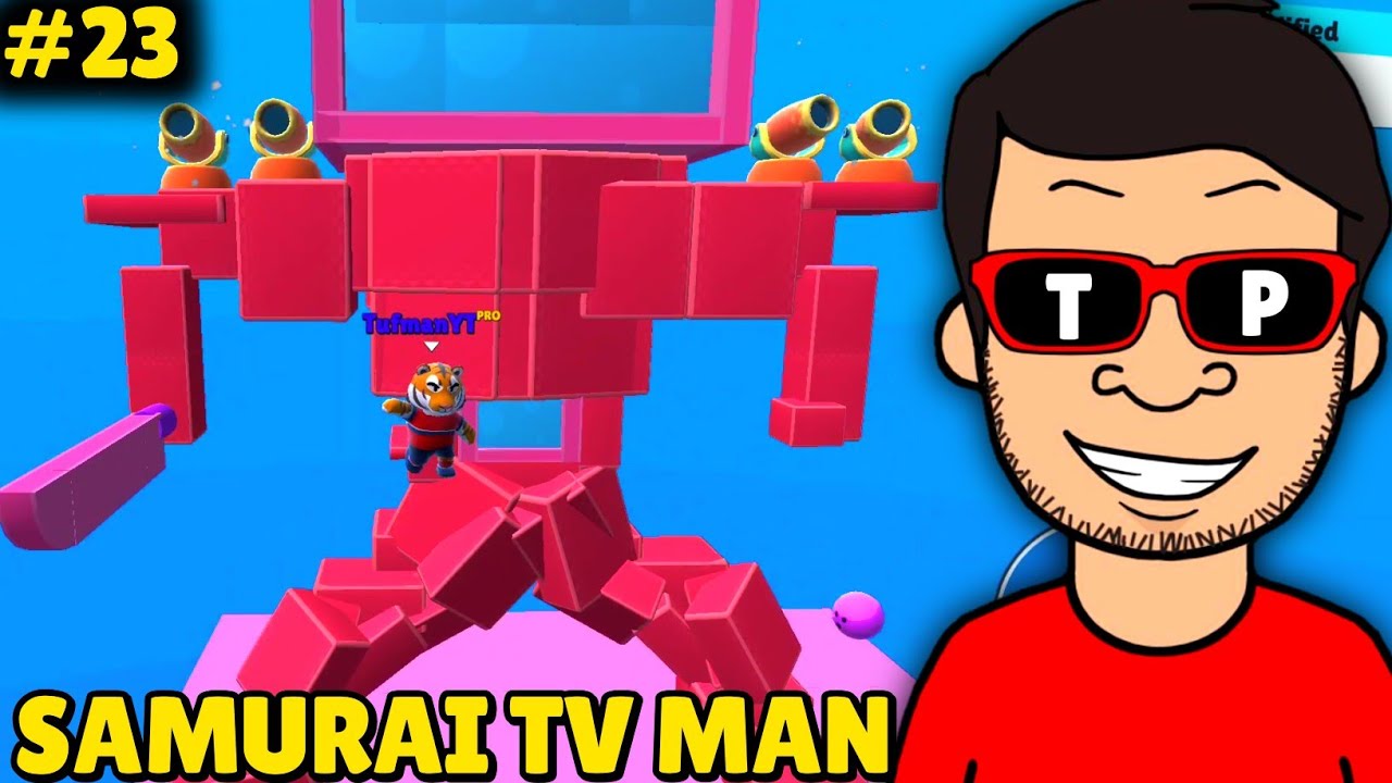 Epic Samurai TV Man. Playing Your Stumble Guys Creative Maps Part #23 ...