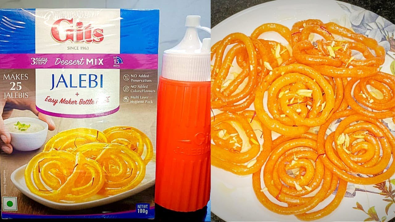 Gits Jalebi Recipe In Hindi | Gits Jalebi Mix Review In Hindi | Instant ...