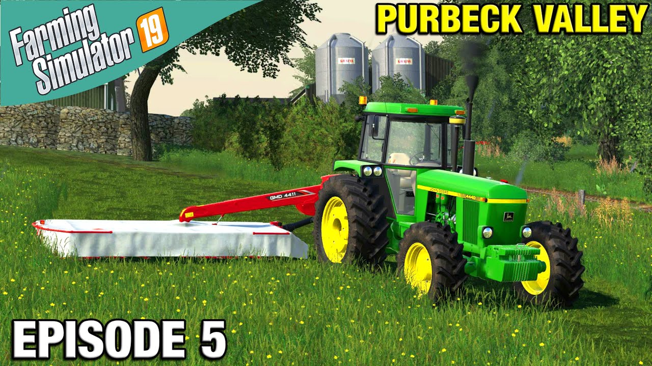MOWING THE MEADOW Farming Simulator 19 Timelapse - Purbeck Valley Farm ...