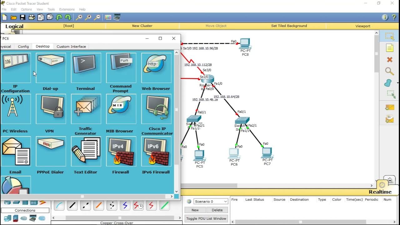 CIDR Project Configuration in cisco packet tracer - YouTube
