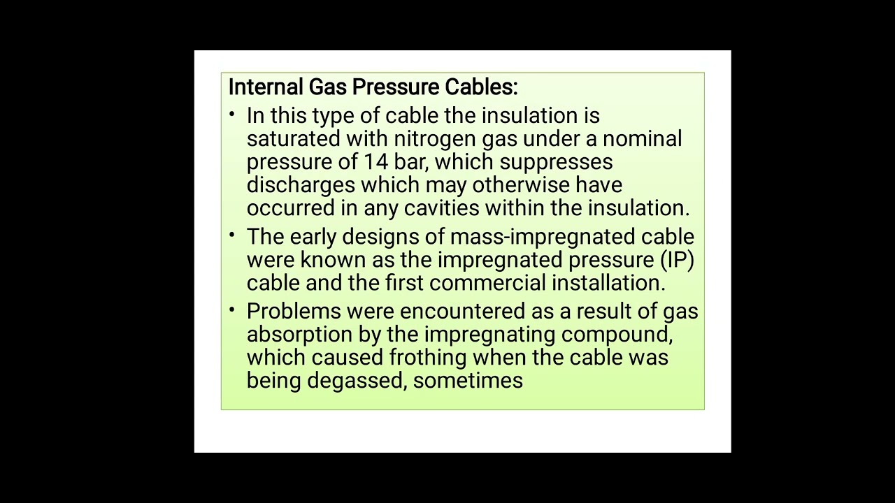 Gas Pressure Cables - YouTube