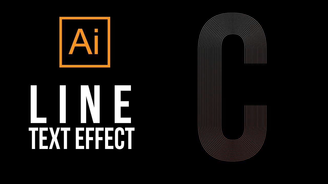 How To Create Line Text Effect Adobe Illustrator YouTube How To Create Line Text Effect Adobe Illustrator YouTube