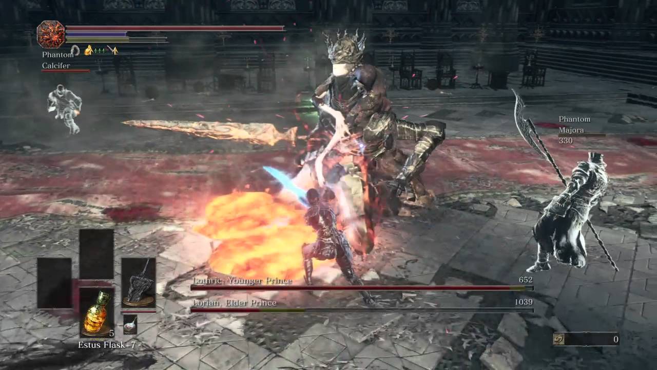 Dark Souls 3 Walkthrough Pt 26.5 Twin Princes Lorian & Lothric - YouTube