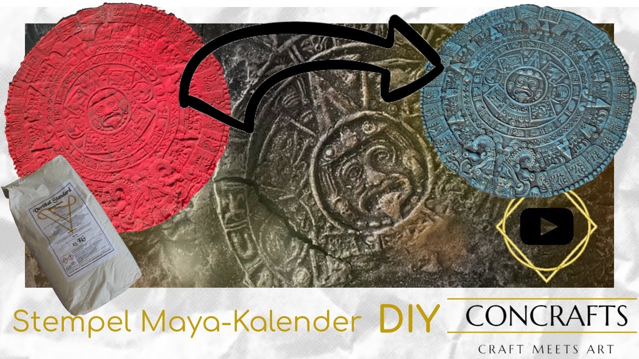 Stempelmatrize (Maya Kalender Relief) selber machen & Anwendungen der ...