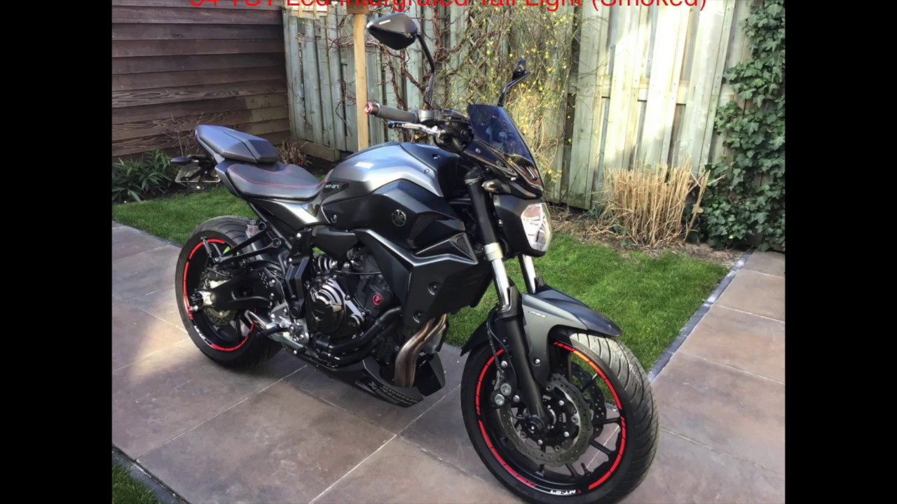 Yamaha MT 07 Modifications list2 - YouTube