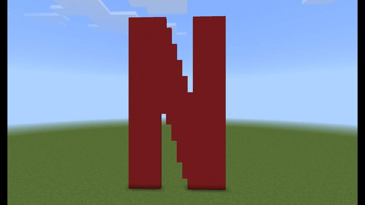 Minecraft Video: How To Make The Netflix Logo "2022 Logo Tutorial ...