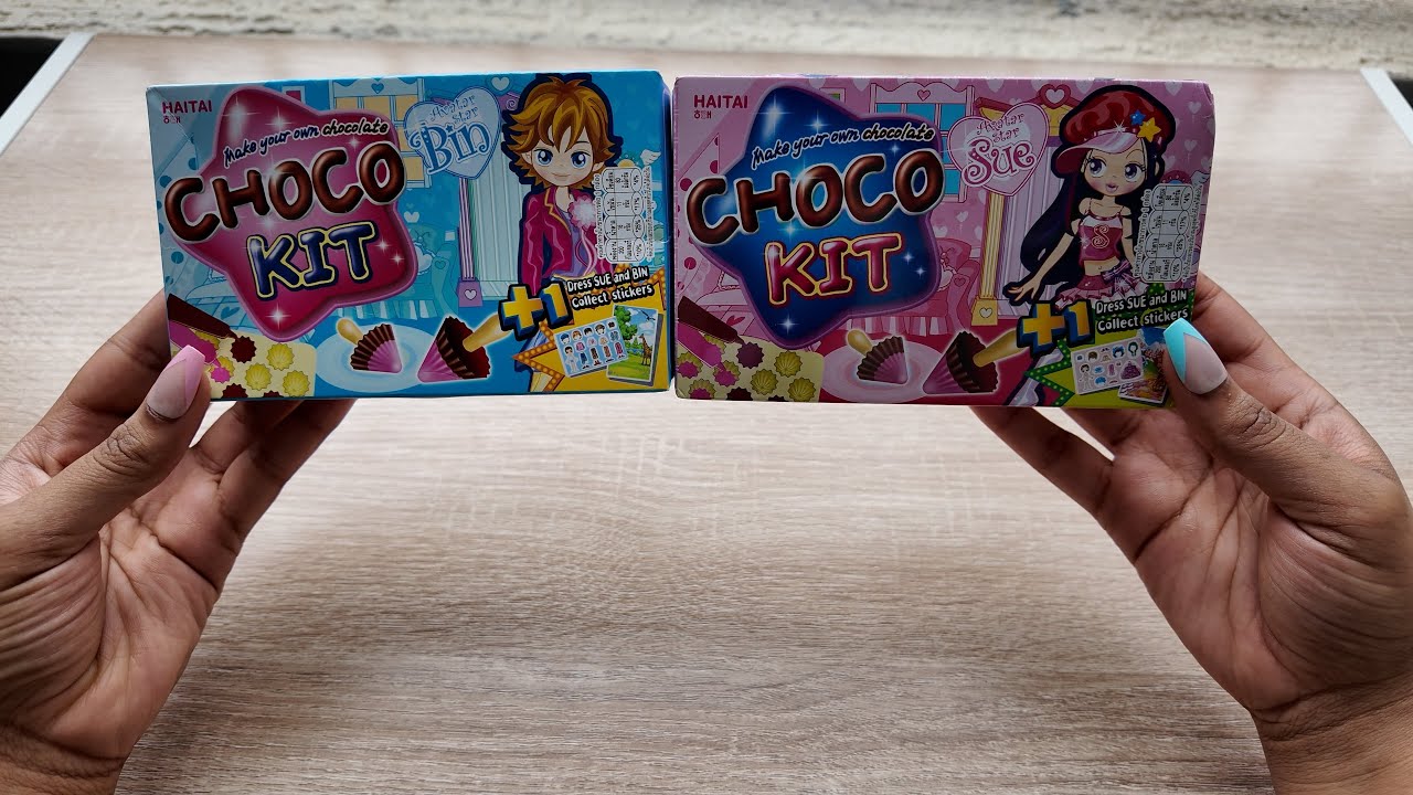 Trying unique Asian chocolate making kit | Asian candy series - YouTube