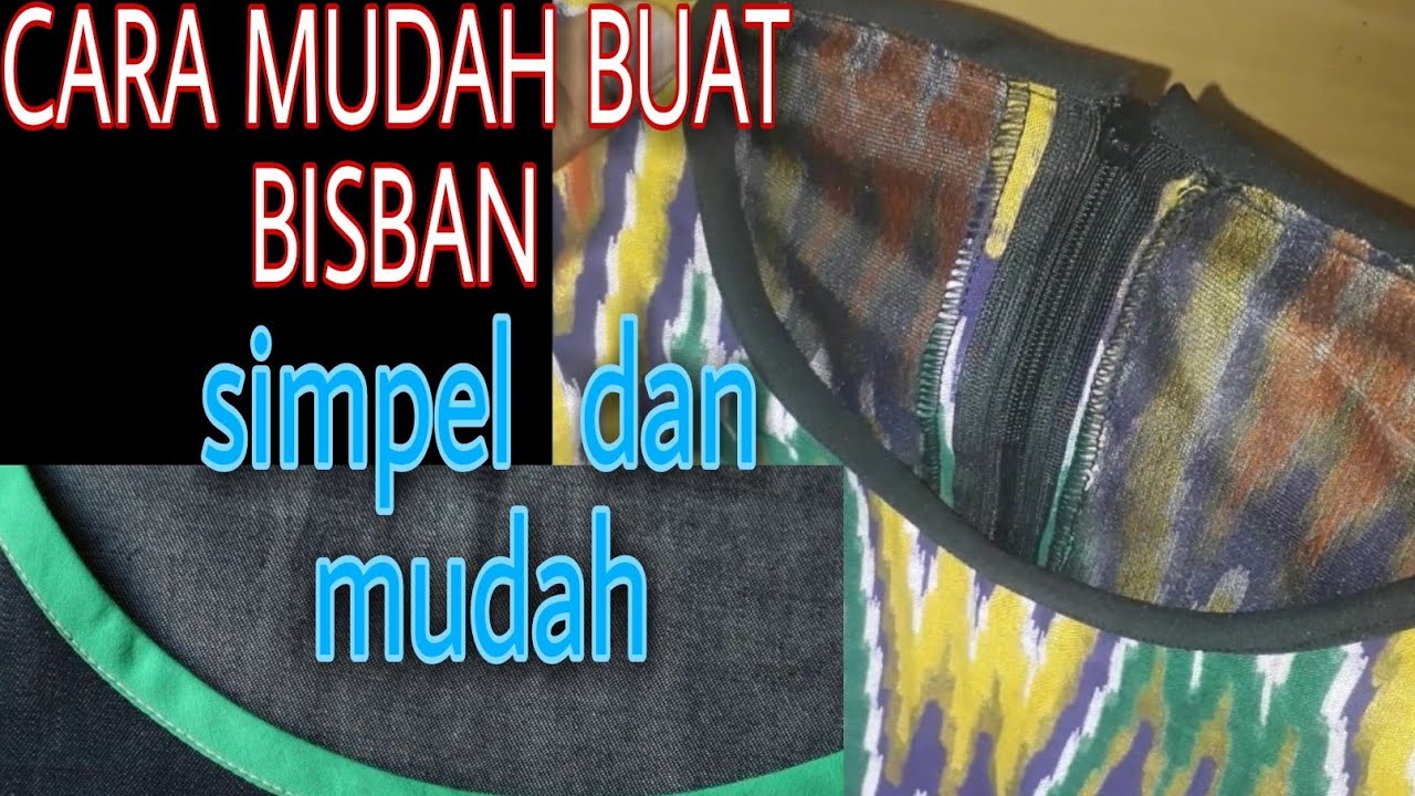 CARA MEMBUAT BISBAN CEPAT DAN RAPI/CARA MEMBUAT BISBAN LEHER/HOU TO SEW ...