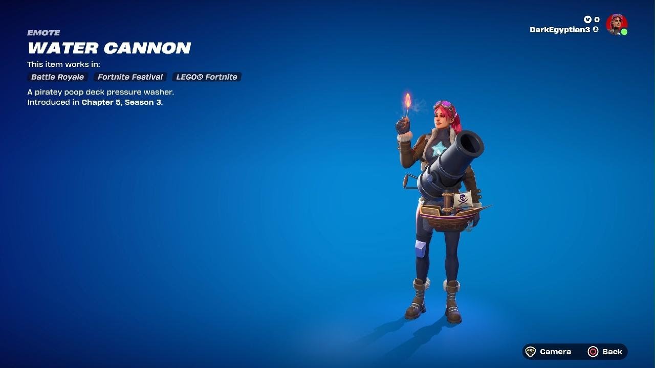 Fortnite | *NEW* Water Cannon Emote Available Now in The Shop 🌊⛵🏴‍☠️💣 ...