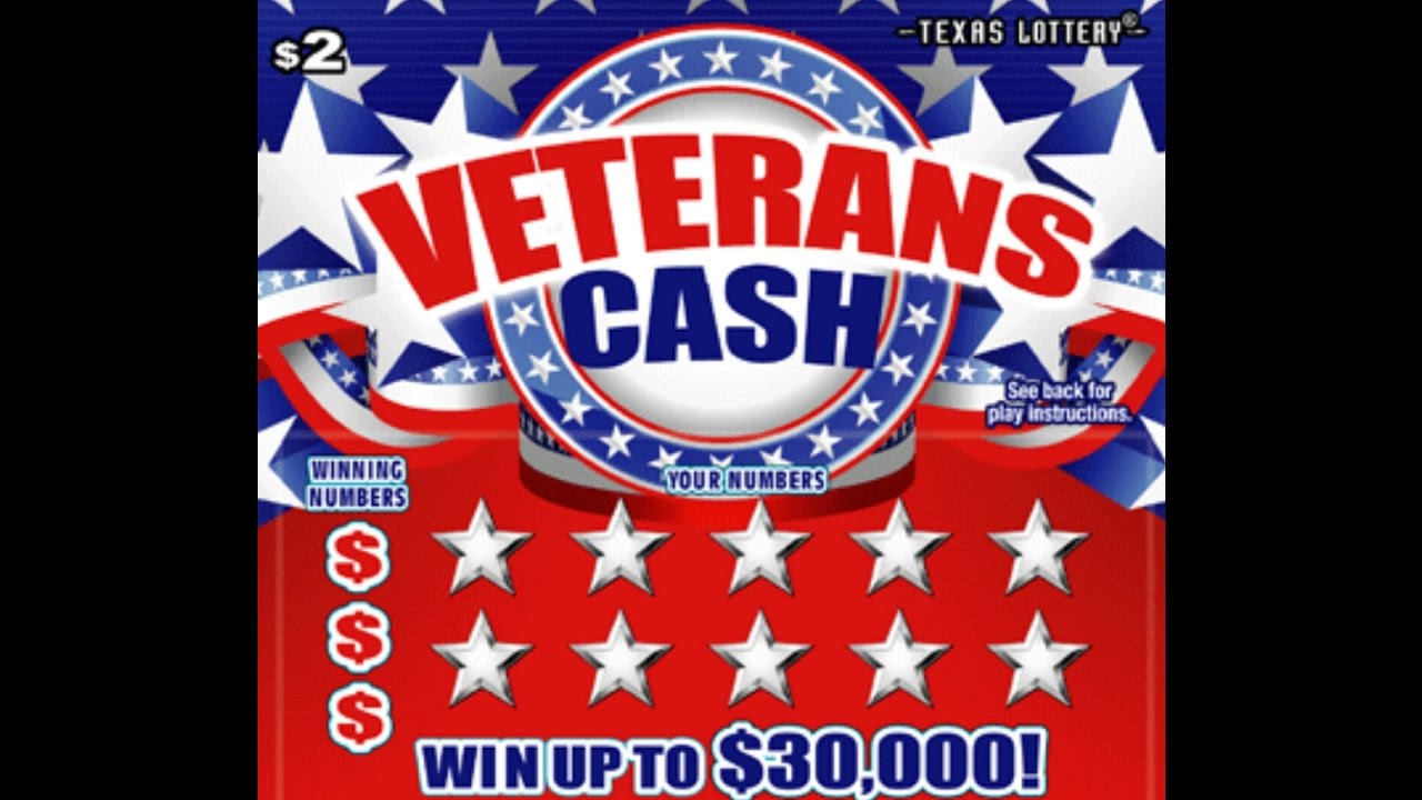 $2 Veterans Cash Texas Lottery Scratch Off Ticket - YouTube