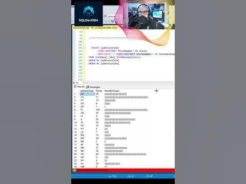SQL Server / SSMS tip: How to show values as Bar Graphs #sqlserver #shorts #sql #ssms - YouTube