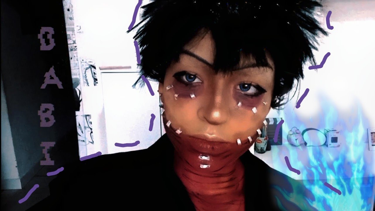 Dabi cosplay makeup tutorial/My hero Academia - YouTube