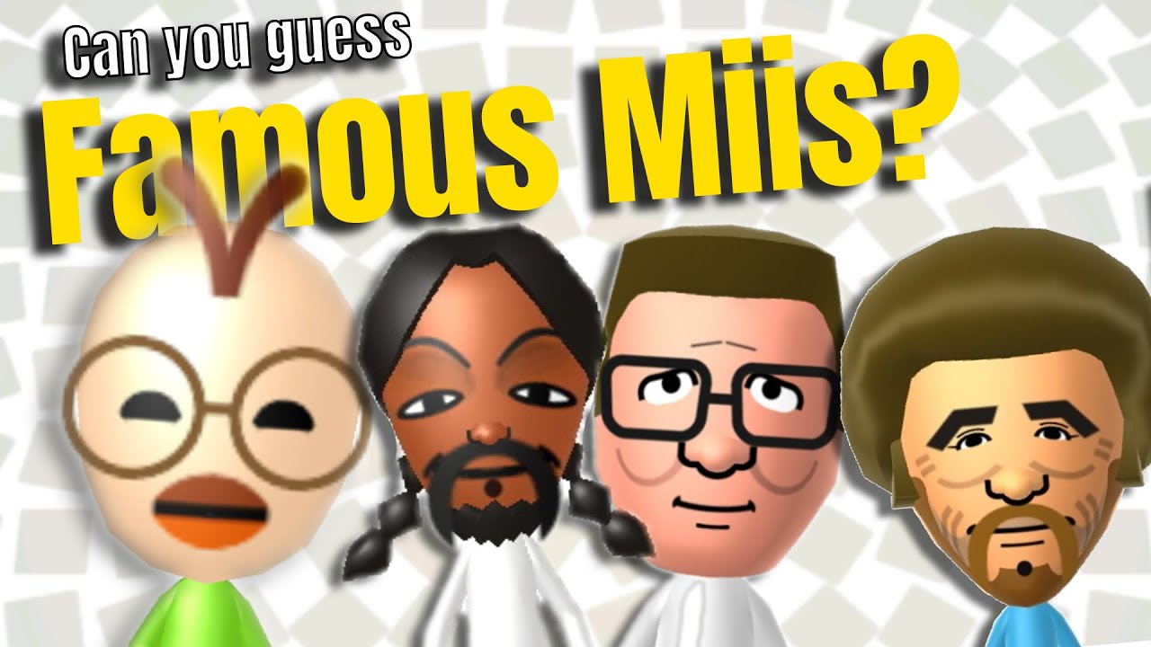 Can You Guess the Famous Mii? Quiz & Guessing Game - YouTube