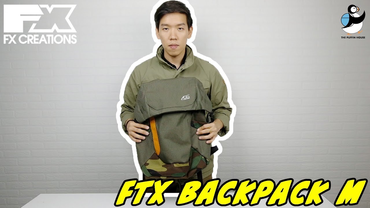 175. Review กระเป๋า FX Creation รุ่น FTX Backpack M (Review FX Creation FTX Backpack M) - YouTube