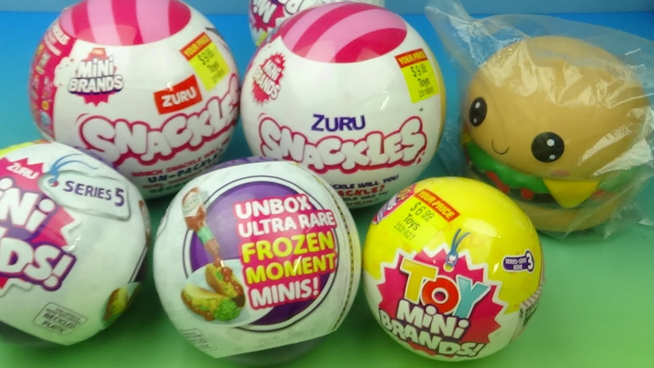 OPENING ZURU MINI BRANDS SNACKS and SNACKLES - YouTube