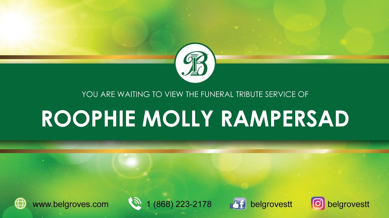 Roophie Molly Rampersad Tribute Service - YouTube