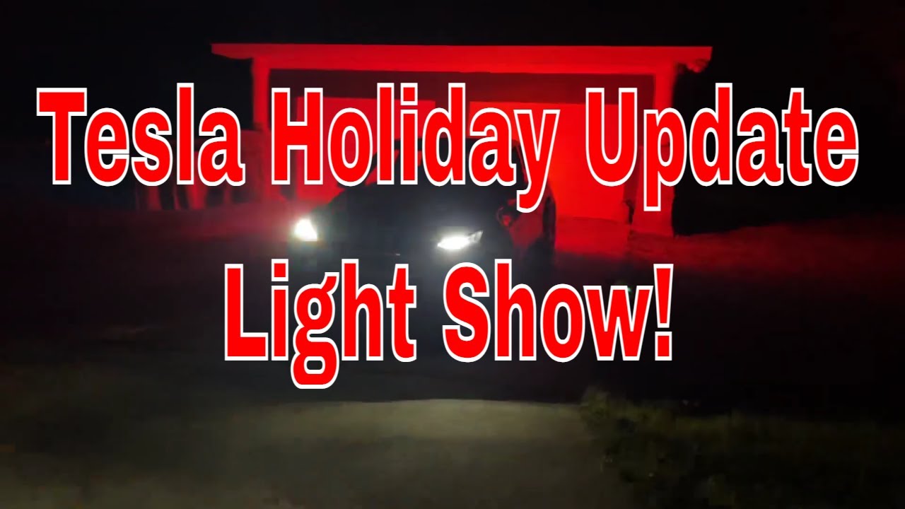 Tesla Model Y Light Show! Holiday Update! - YouTube